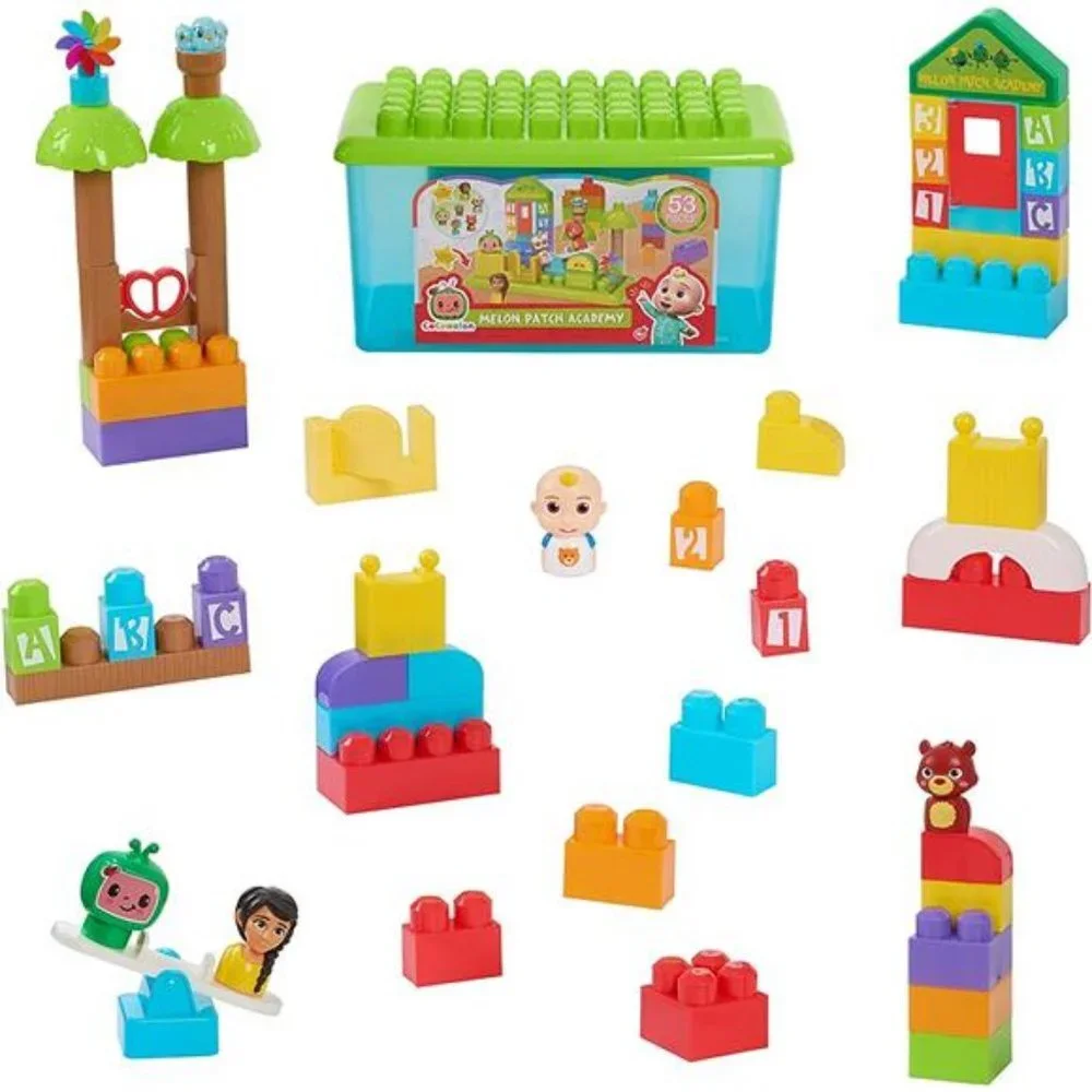 Toys | Cocomelon Patch Academy 53 Large Building Blocks Includes 6 ...